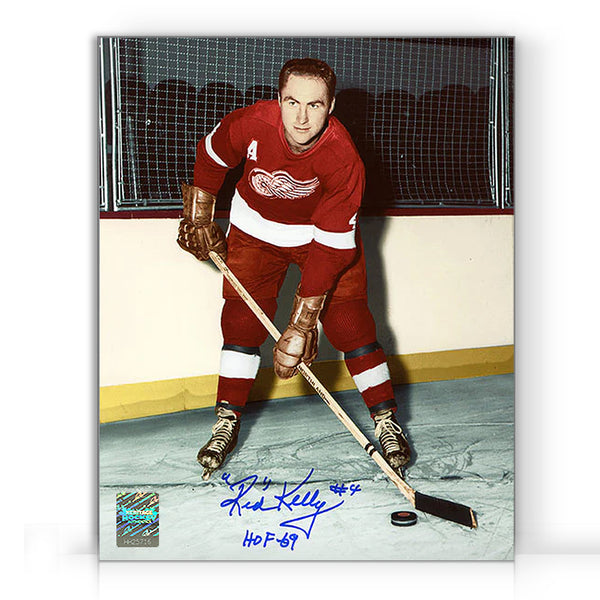 Red Kelly Signed Detroit Red Wings Original Six 8X10 Photo | Heritage ...