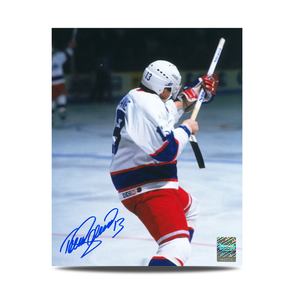 Teemu Selanne Signed Winnipeg Jets Rookie Goal Record Shooting 8X10 Ph ...