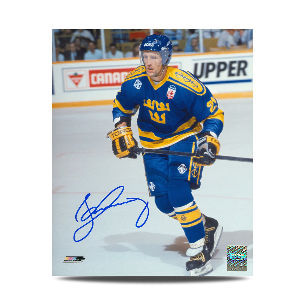 Borje Salming Signed Team Sweden Canada Cup Tournament 8X10 Photo ...