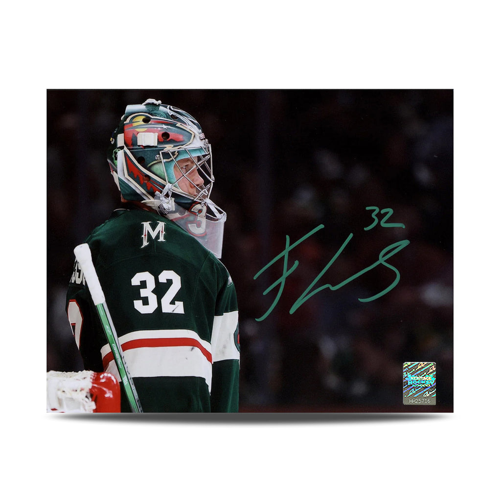 Filip Gustavsson Signed Minnesota Wild Goalie Mask Profile 8X10 Photo ...