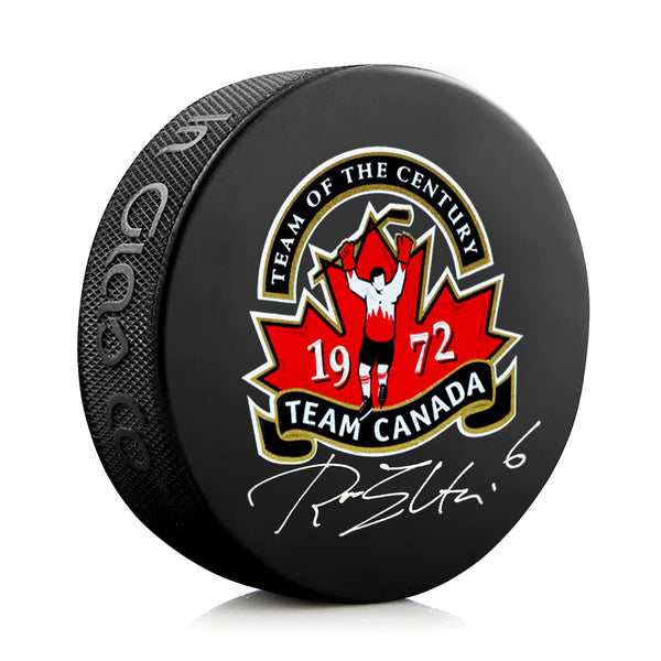 Ron Ellis Signed Team Canada 1972 Summit Series Puck | Heritage Hockey™