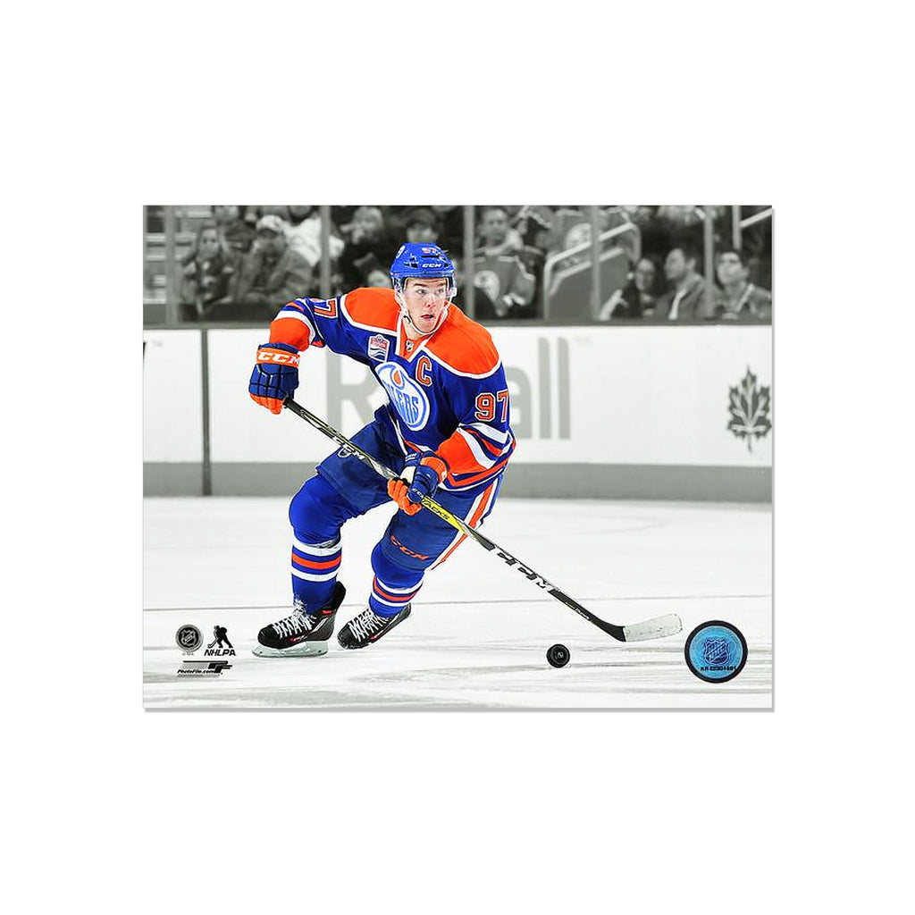 Connor McDavid Edmonton Oilers Engraved Framed Photo - Action Captain ...