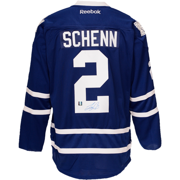 Luke Schenn Signed Toronto Maple Leafs Reebok Home Blue Jersey ...